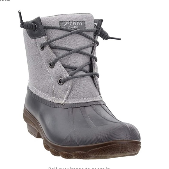 Sperry | Shoes | New Sperry Grey Waterproof All Weather Duck Boots ...